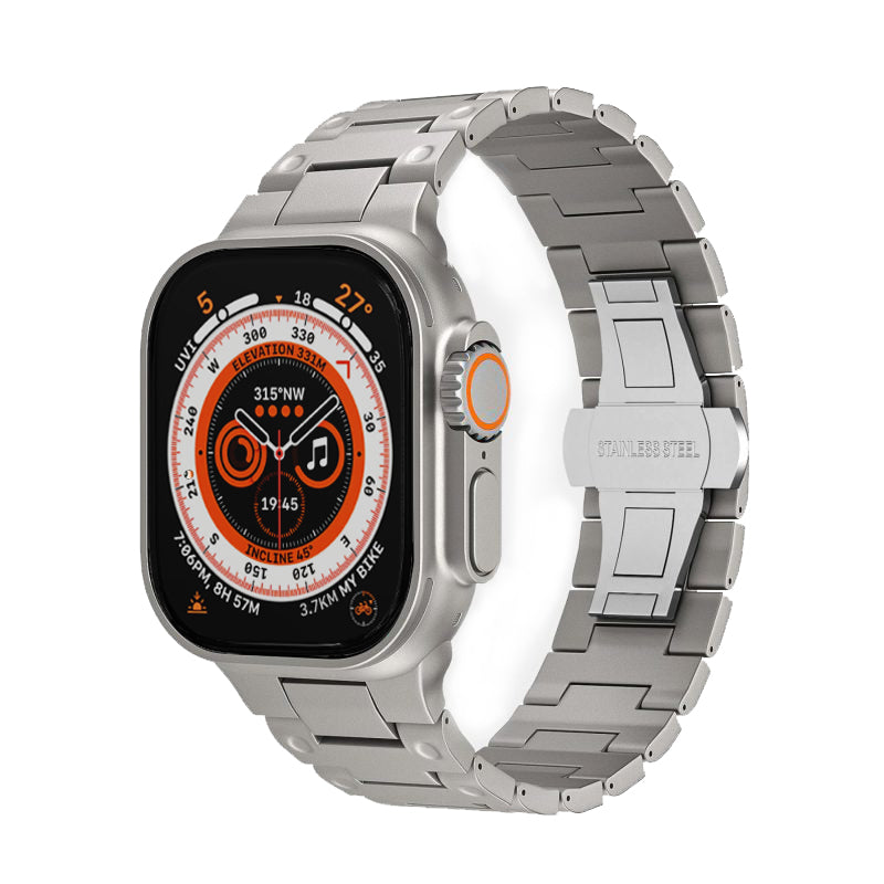 Titanium Dimpled Watch Band